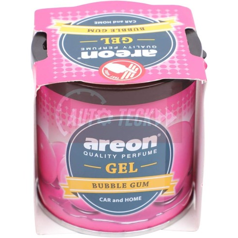AREON Désodorisant pour voiture en gel - Parfum chewing-gum - Rose